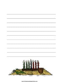 Kwanzaa Straw Mat, Corn and Candles Notebooking Page – Homeschool ...