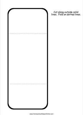 Rounded Edge Shutter Book Lapbook Template - Homeschool Helper Online