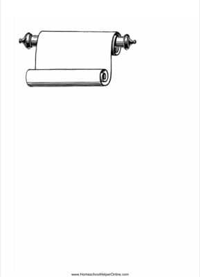 Scroll Shaped Book Lapbook Template - Homeschool Helper Online