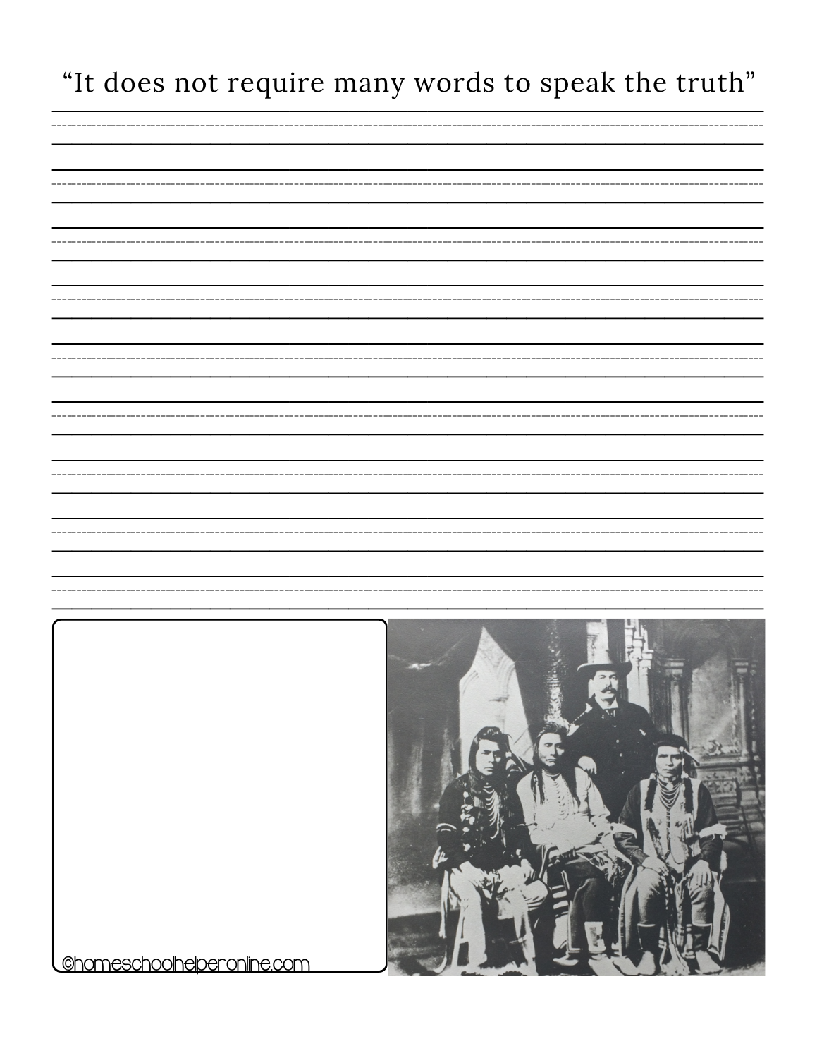 Chief Joseph Notebooking Pages for Elementary and Middle School ...