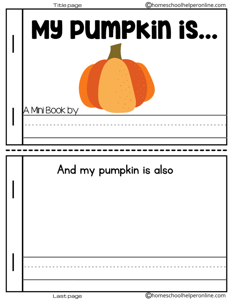 Pumpkin Unit Study Bundle for PreK & K - Homeschool Helper Online