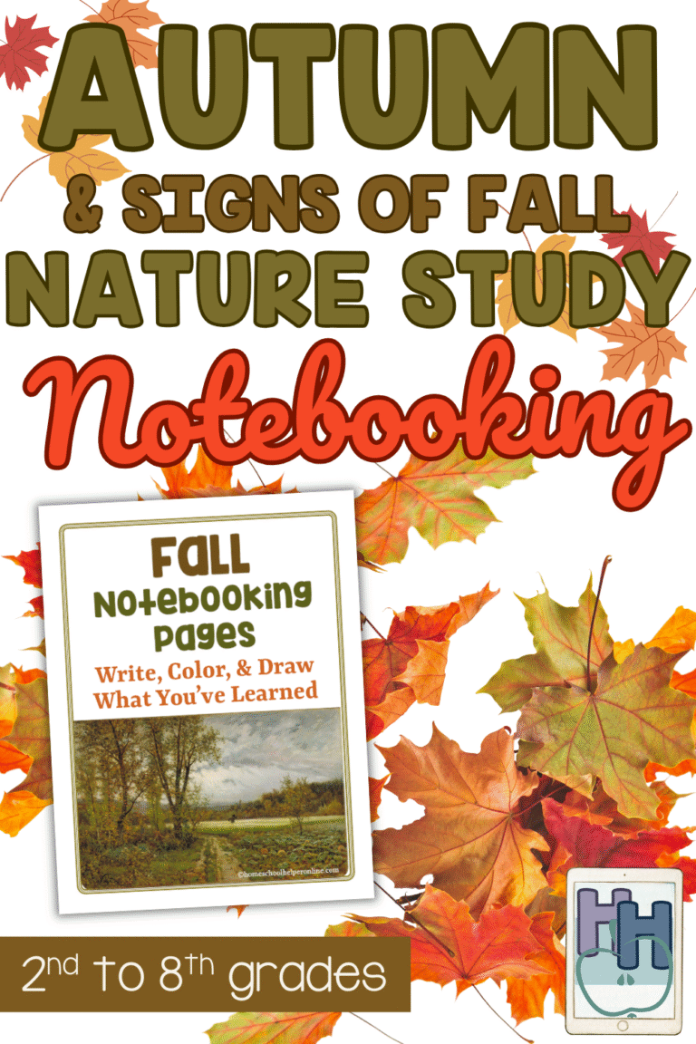Mini Unit for Autumn Nature Study with Fall Notebooking Page Printables ...