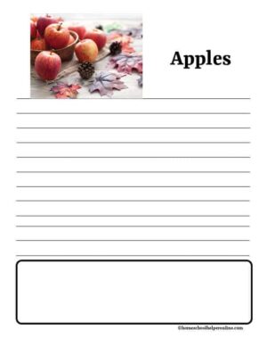 Harvesting Apples Mini Unit and Notebooking Pages - Homeschool Helper ...