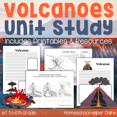 Volcanoes Unit Study for Elementary & Middle School Students ...