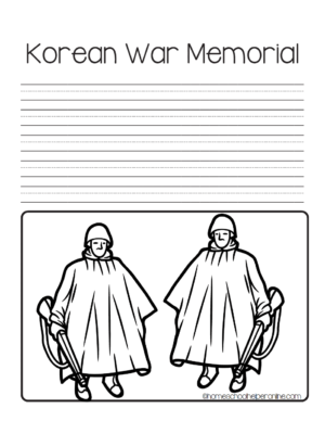 Korean War & Korean War Memorial Notebooking Pages - Homeschool Helper ...