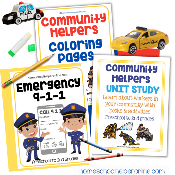 "My Community Helpers" Preschool & Kindergarten Unit Study - Homeschool ...