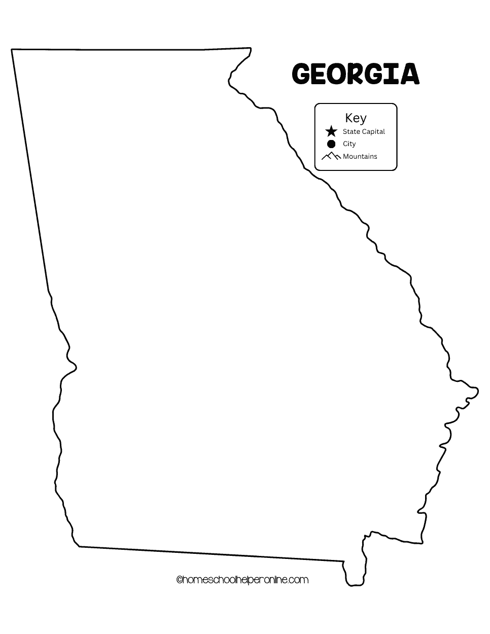 U.S. State Geography Maps Sampler - Homeschool Helper Online