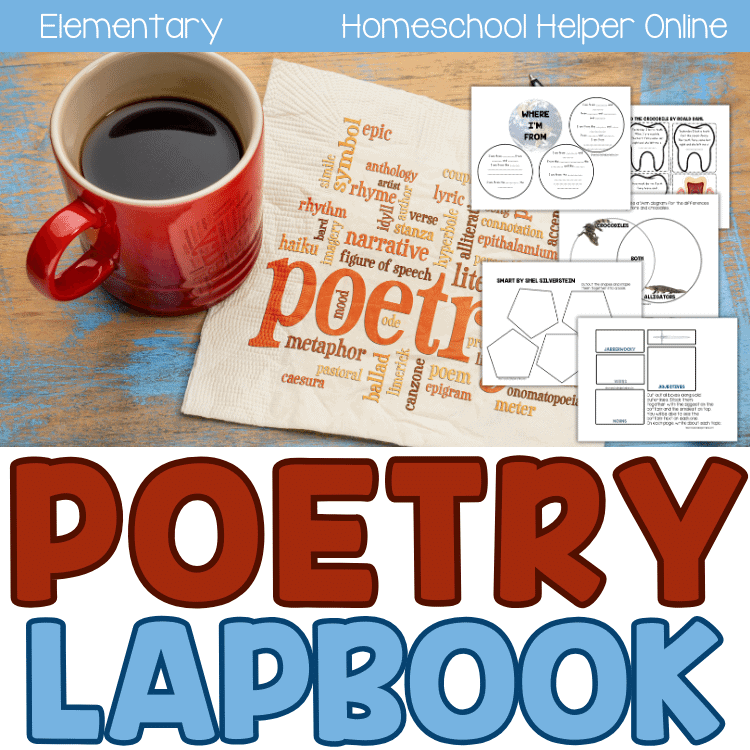 Poetry Lapbook for Elementary Students - Homeschool Helper Online