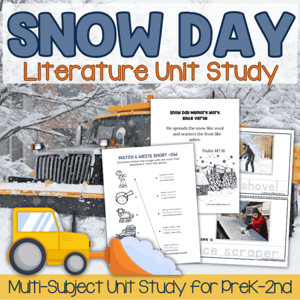 Snow Day Literature Unit Study for Early Learners - Homeschool Helper ...