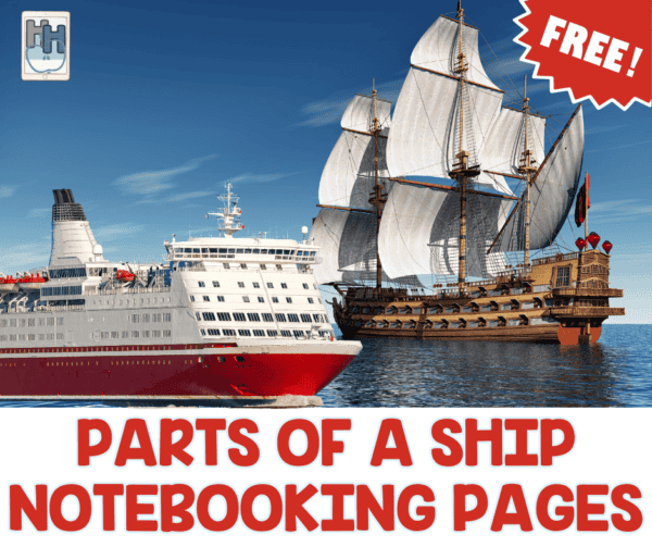 Label the Parts of a Ship Printables for 2nd to 8th Grades – Homeschool ...