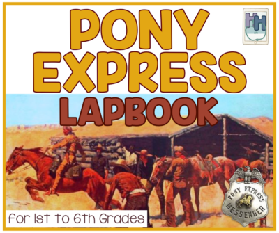 American History: Pony Express Lapbook – Homeschool Helper Online