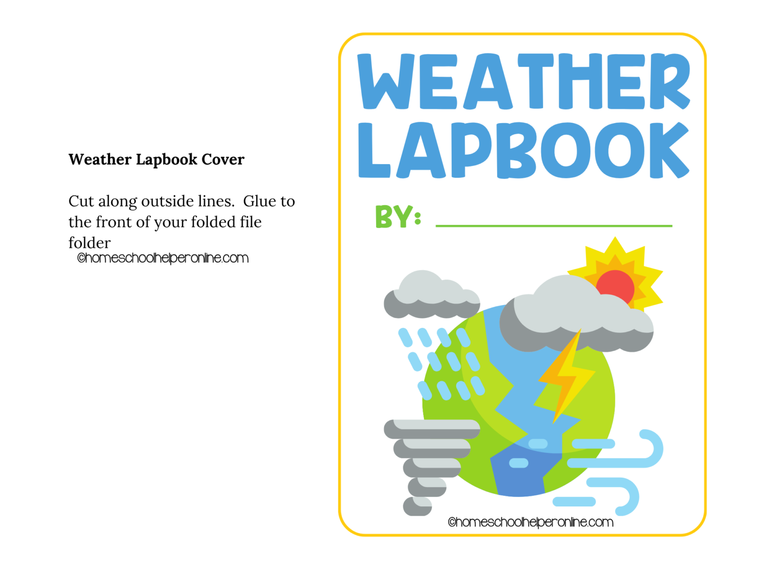 Weather and Meteorology Lapbook - Homeschool Helper Online