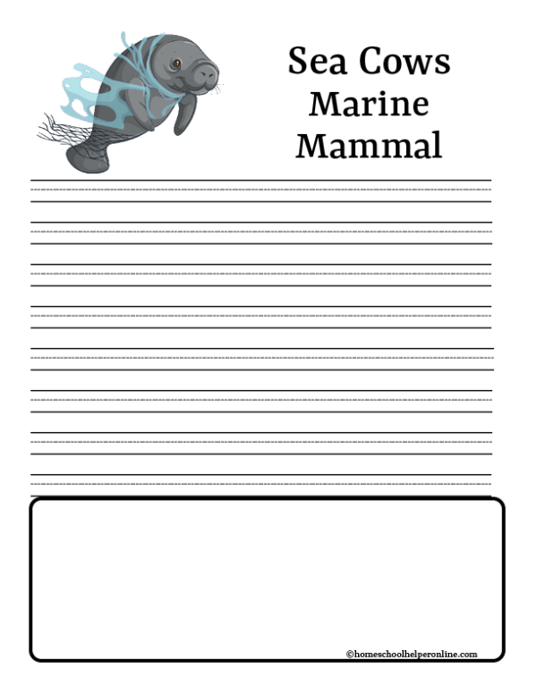 Manatees Notebooking Pages for Elementary & Middle School - Homeschool ...