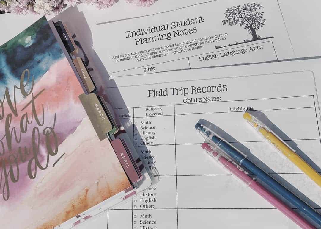 Homeschool Record Keeping Forms & Logs